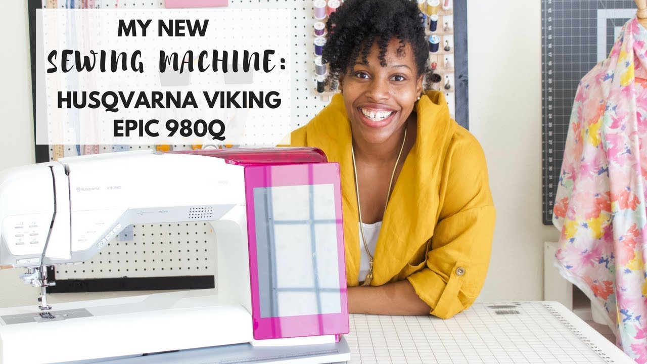 MY NEW SEWING MACHINE: HUSQVARNA VIKING EPIC 980Q - YouTube