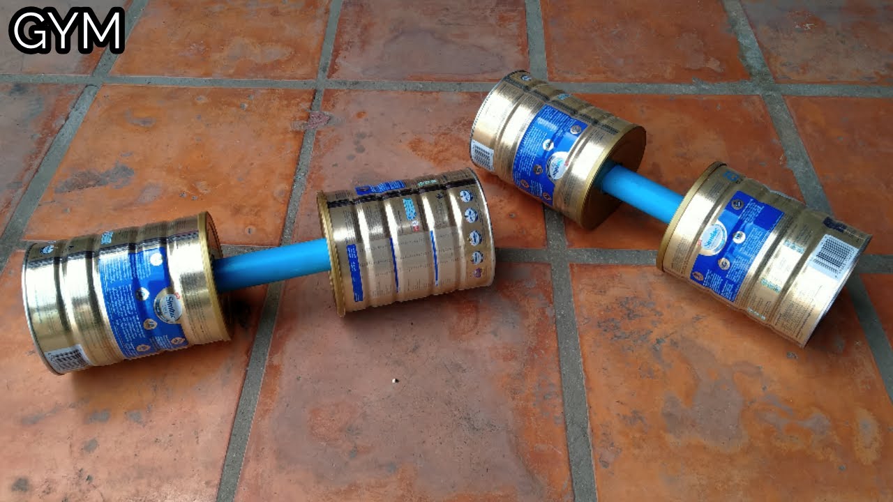 Amazing, How To make Dumbbell Weight At Home For Gym - YouTube