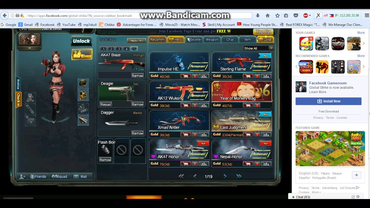 HOW TO EARN IN GOLD GLOBAL STRIKE IN FACEBOOK - YouTube