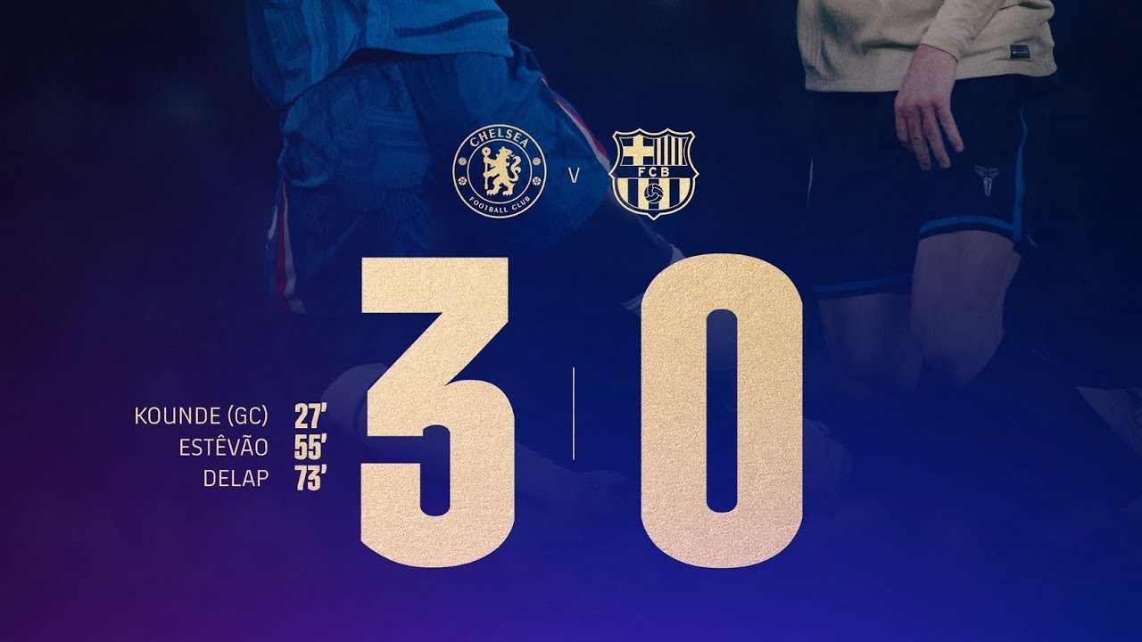 Chelsea 3 - 0 Barça (partido malo pero robo descarado) - YouTube