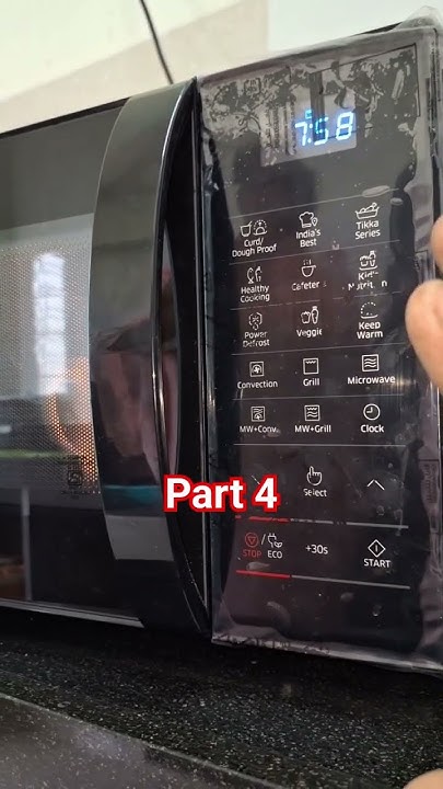 Samsung microwave oven demo part 4 - YouTube