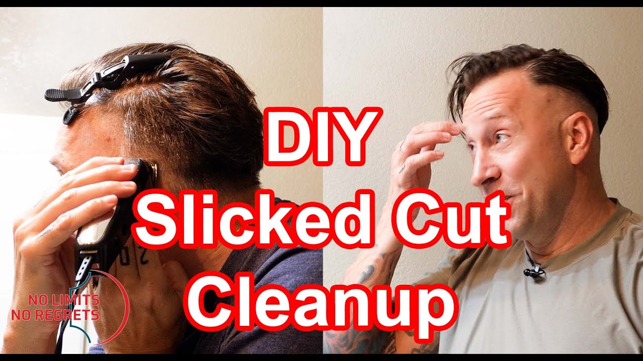 DIY SLICKED BACK Haircut CLEANUP: Easy Tips for Clean Fresh Slick Cut ...