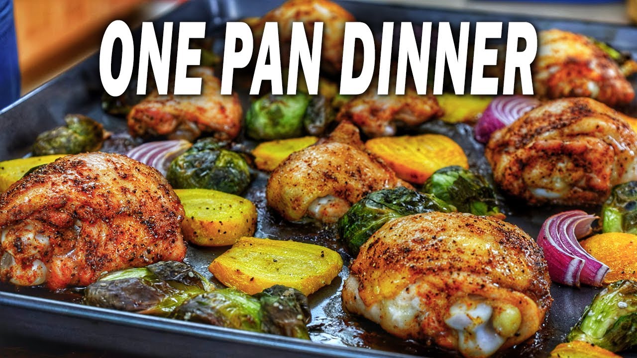 Easy. Tasty. Less Mess. The Classic One Pan Chicken Dinner. - YouTube