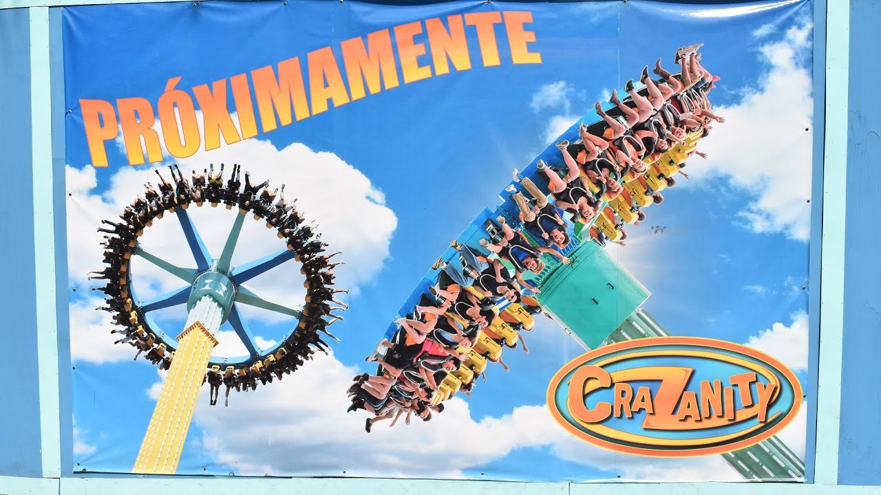 Así va la construcción de CraZanity en Six Flags México - YouTube