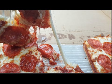 Little Caesars Stuffed Crust DEEP DEEP Dish Pizza - YouTube