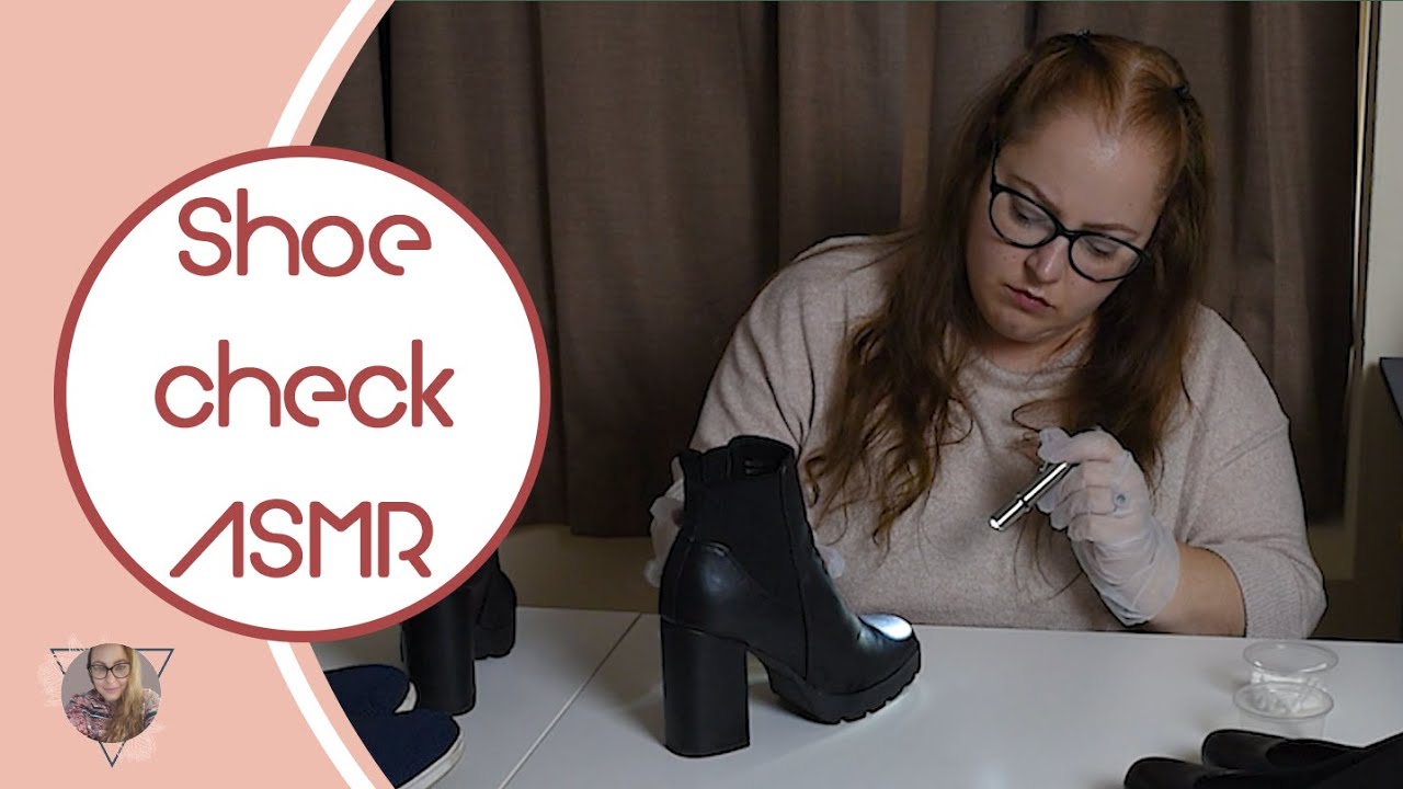 * ASMR * TSA Shoe Inspection / Airport shoe check / Security tests ...