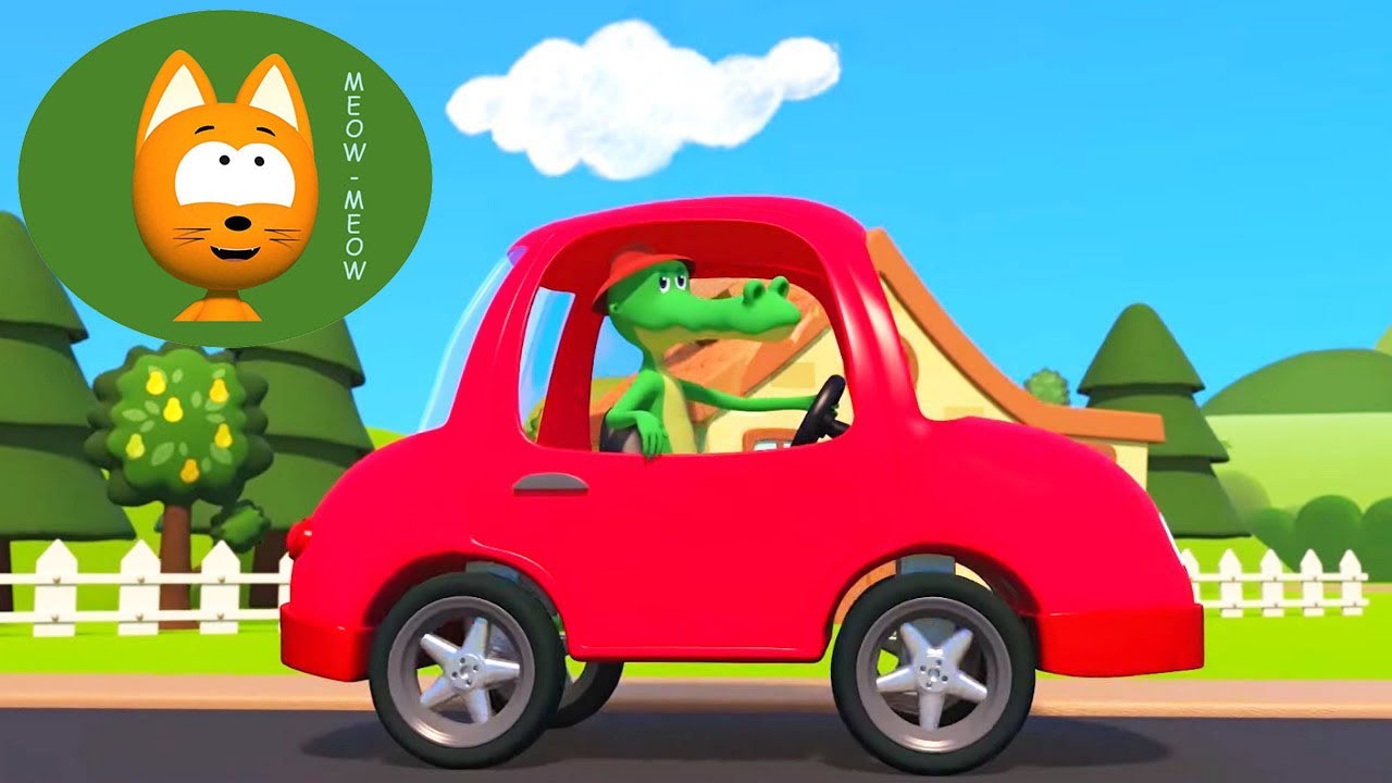 Meow Meow Kitty - CARS 🚙 - Nursery Rhymes - YouTube