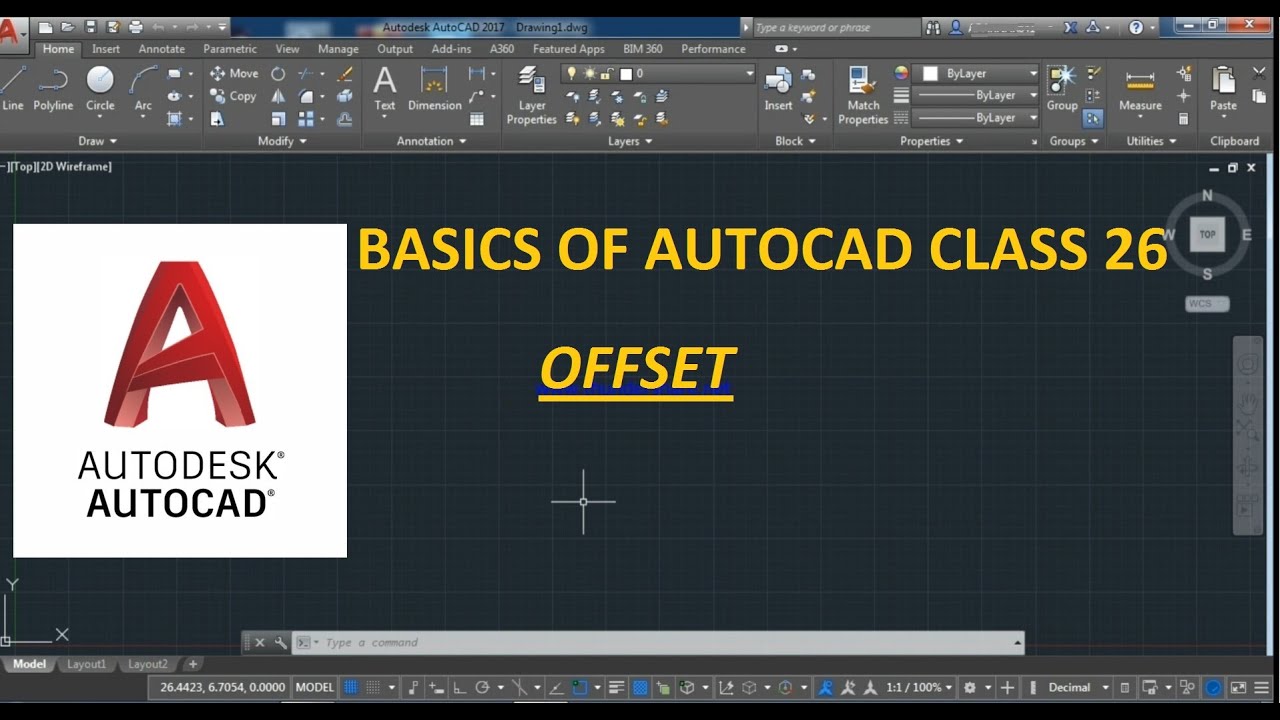 OFFSET IN AUTOCAD|AUTOCAD MALAYALAM|AUTOCAD BEGINNERS - YouTube