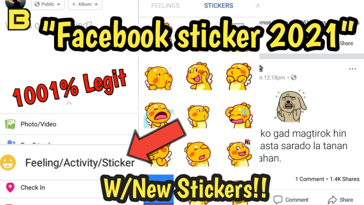 Facebook Sticker 2021 - YouTube