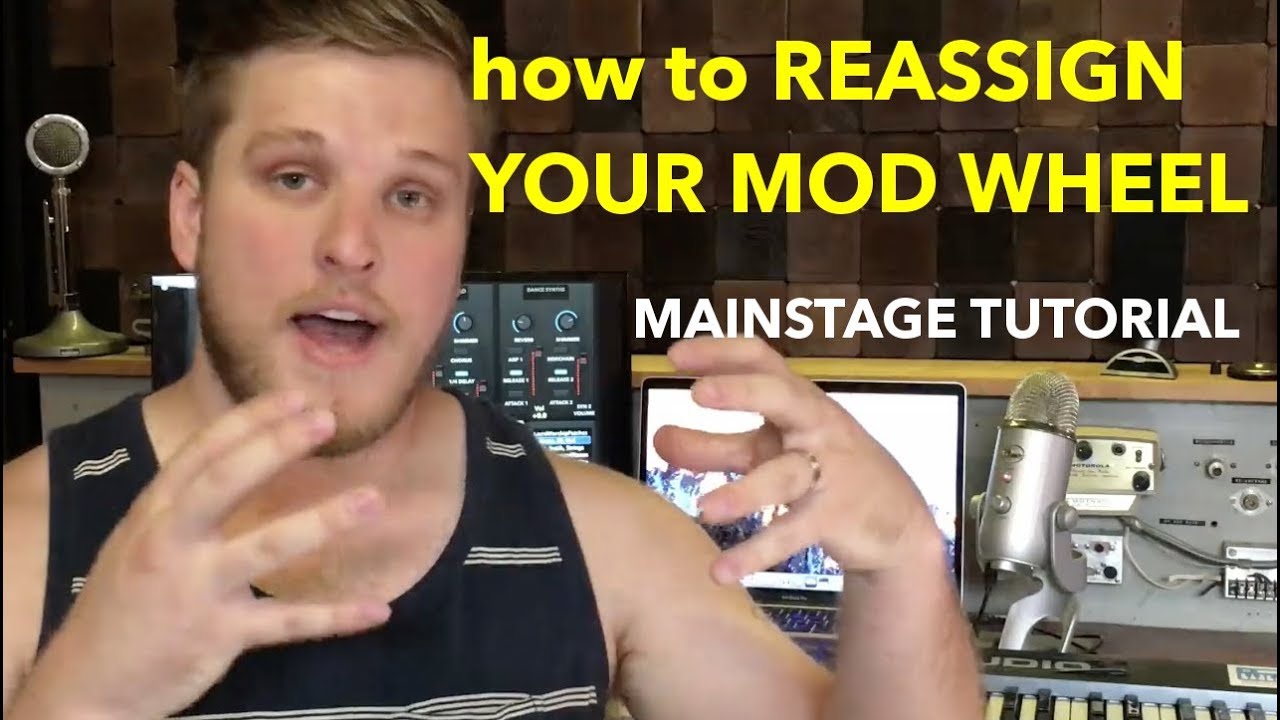 How to assign mod wheel to a knob or fader in MainStage 3 - YouTube