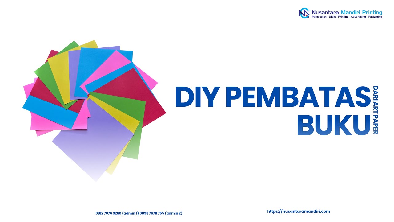DIY PEMBATAS BUKU DARI ART PAPER MUDAH BANGET!! | DIY NUSANTARA MANDIRI ...
