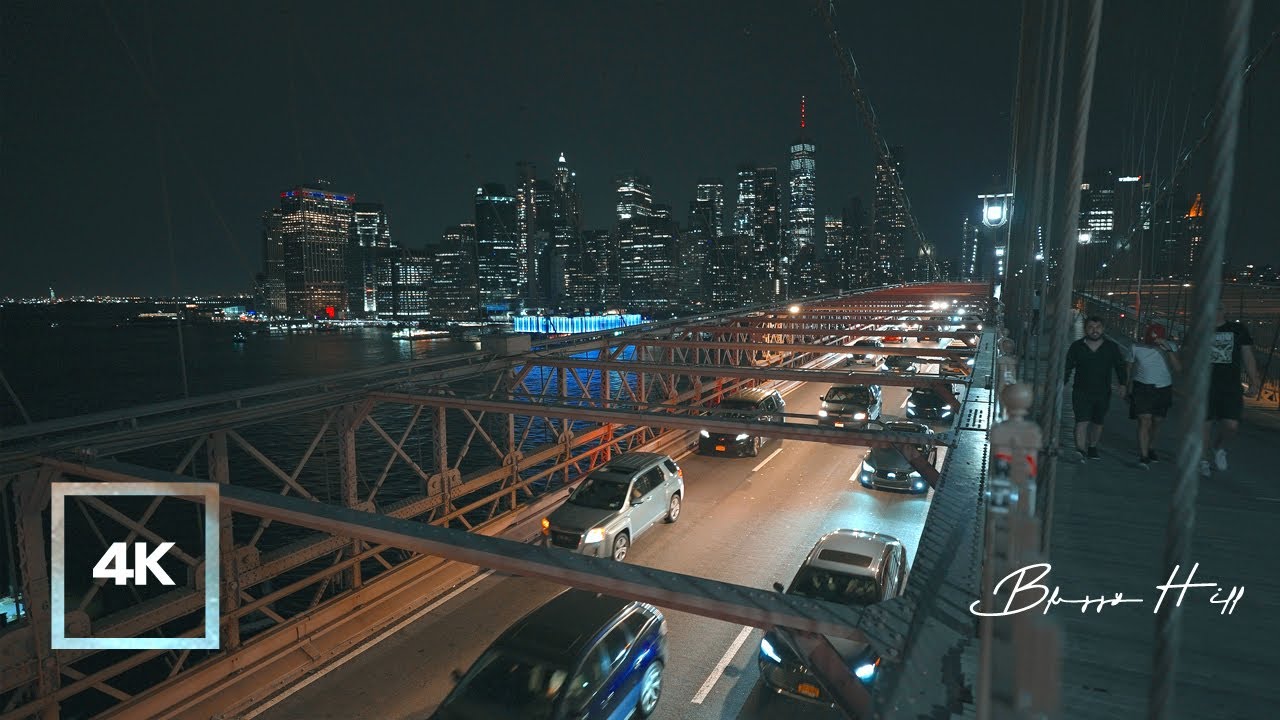 Soundscape of Brooklyn Bridge, New York Cityㅣ8 Hours of City Soundsㅣ4K ...