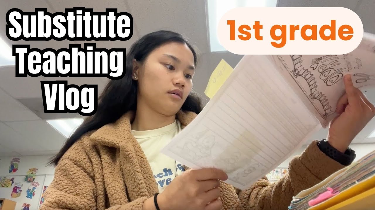 Substitute Teacher Vlog | 1st grade - YouTube