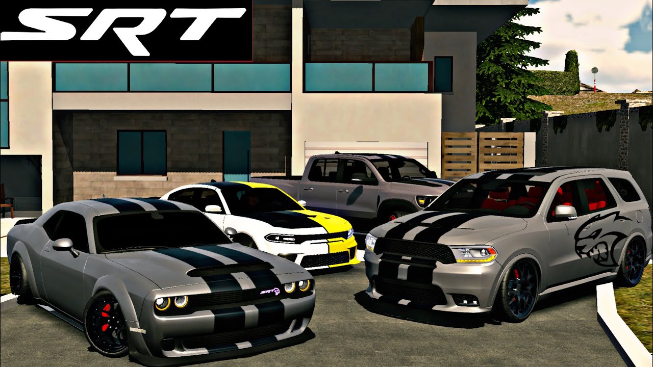 MY DODGE SRT COLLECTION! IN CAR PARKING MULTIPLAYER 🔥(charger hellcat ...