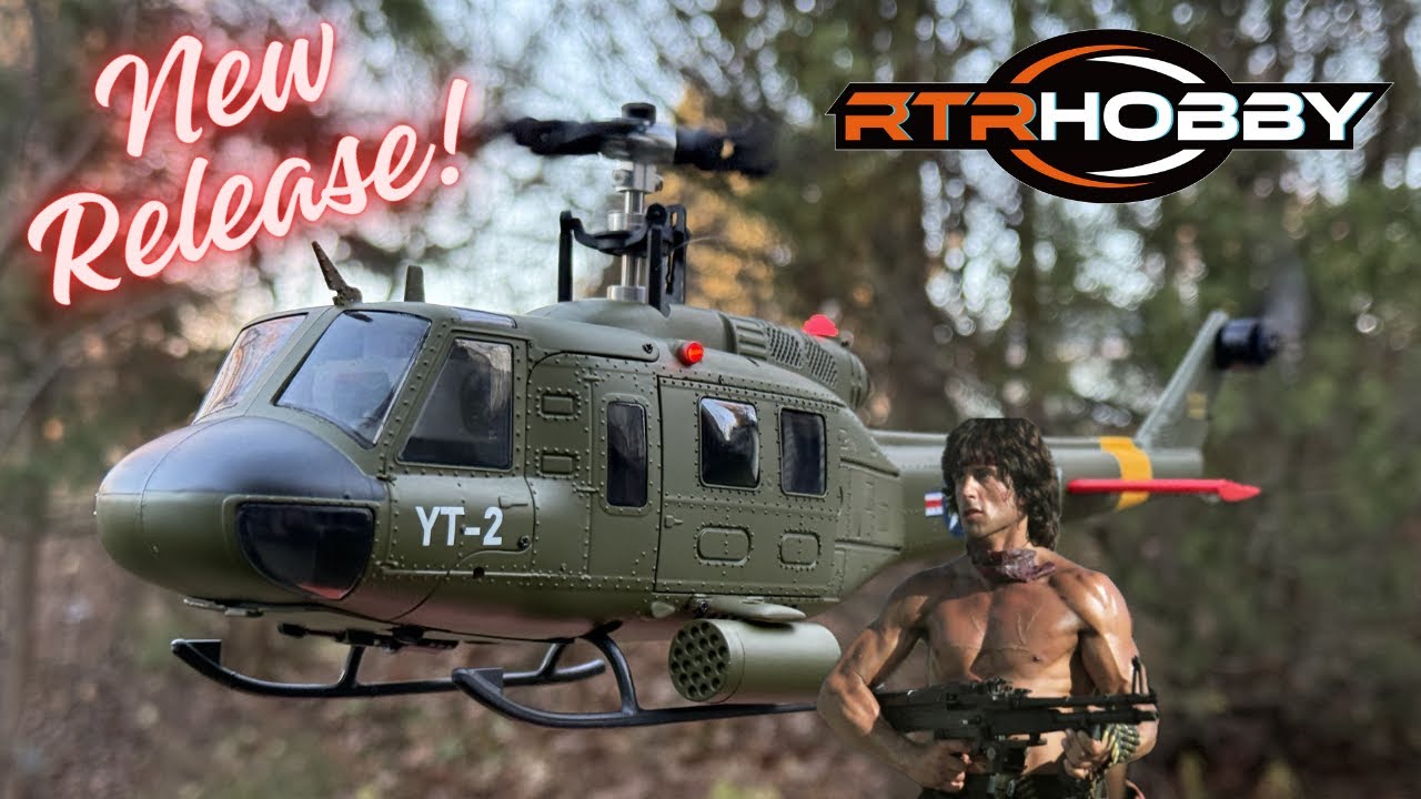 YU XIANG F07 UH-1 Huey 6CH 1/34 Scale Helicopter - Unboxing & First ...