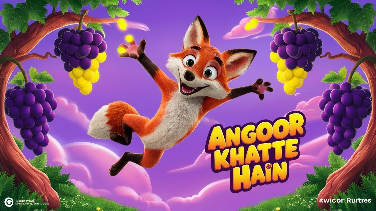 Angoor Khatte Hain 🍇 Popular Hindi Nursery Rhyme for Kids 2024 3D ...