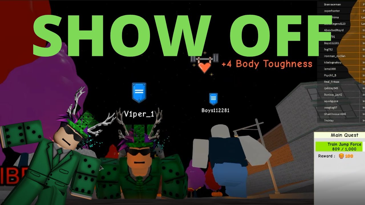 Super Power Training Simulator HES A SHOW OFF in Roblox - YouTube