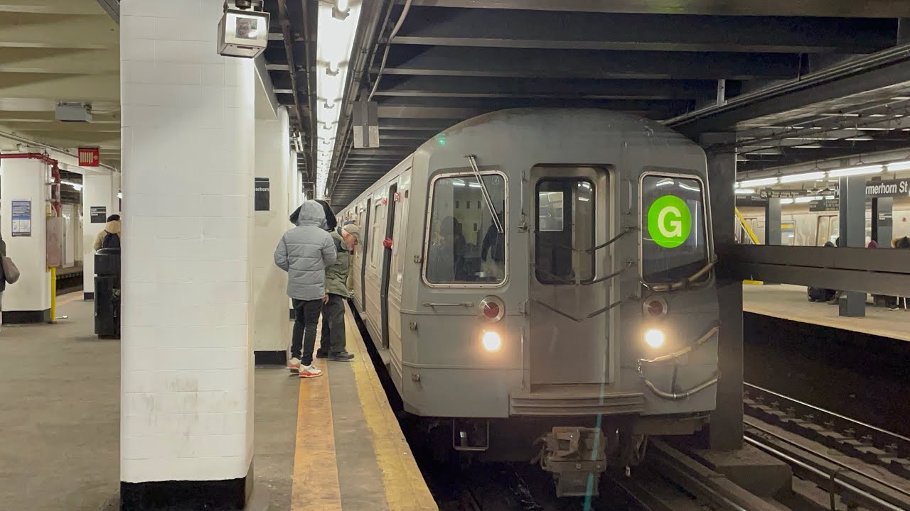 Court Square Bound R68A (G) Train at Hoyt Schermerhorn Street - YouTube