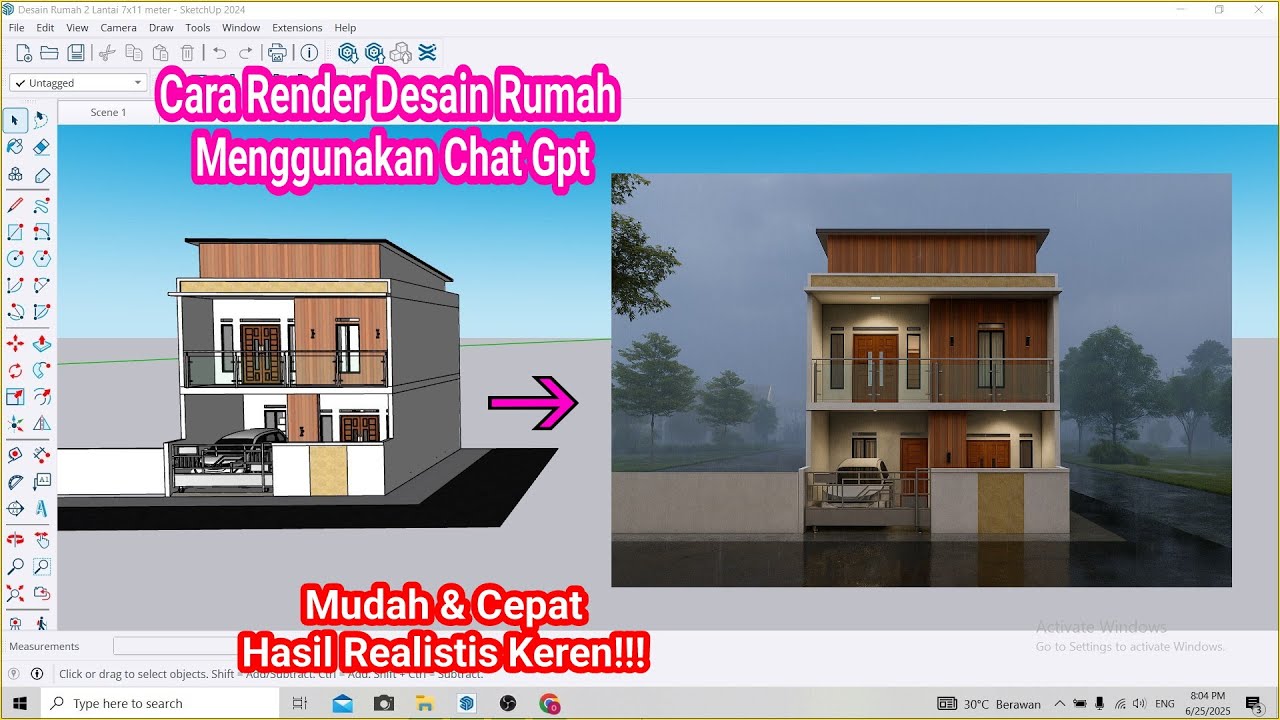 Cara Render Desain Rumah Menggunakan Chat Gpt || Render Cepat & Mudah ...