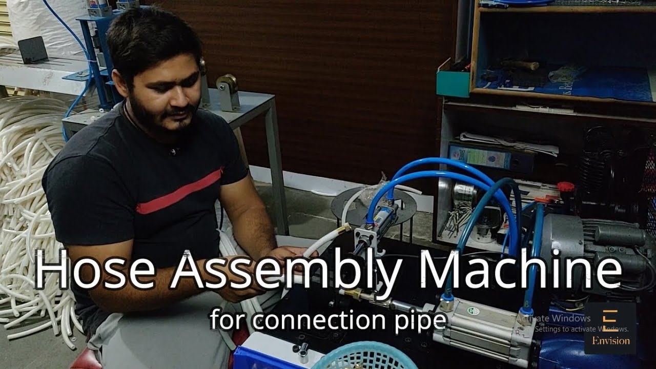 Brass connection pipe assembly machine| 8105035162 - YouTube