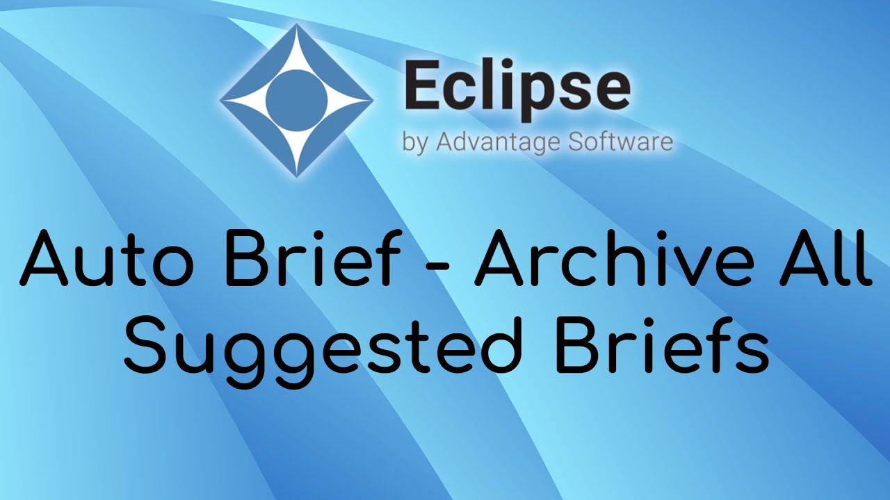 Auto Brief - Archive All Suggested Briefs - YouTube