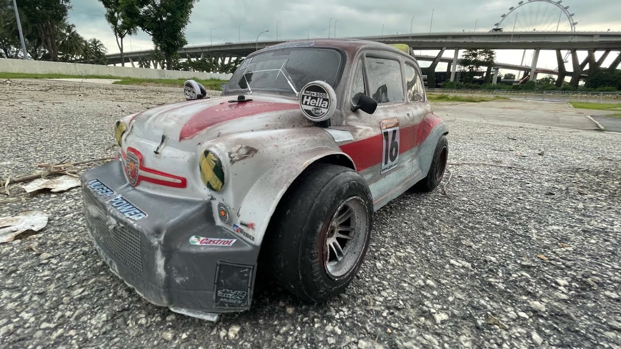 Fiat yeti jr axial retro car - YouTube