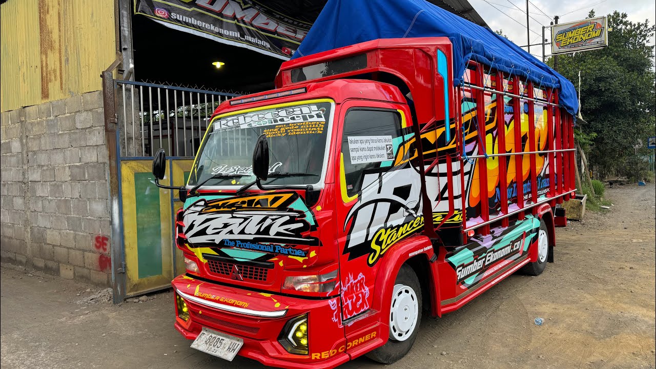 TRUK CANTER STYLE JB 5‼️paket lengkap bak merbau rangka pres dan ...