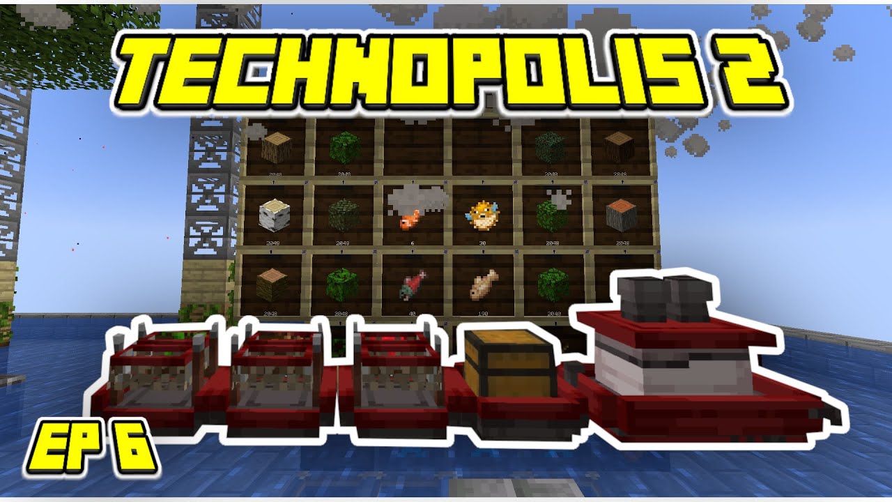 Minecraft Technopolis 2 Skyblock EP 6 - Tug Boat Tree Absorber Setup ...