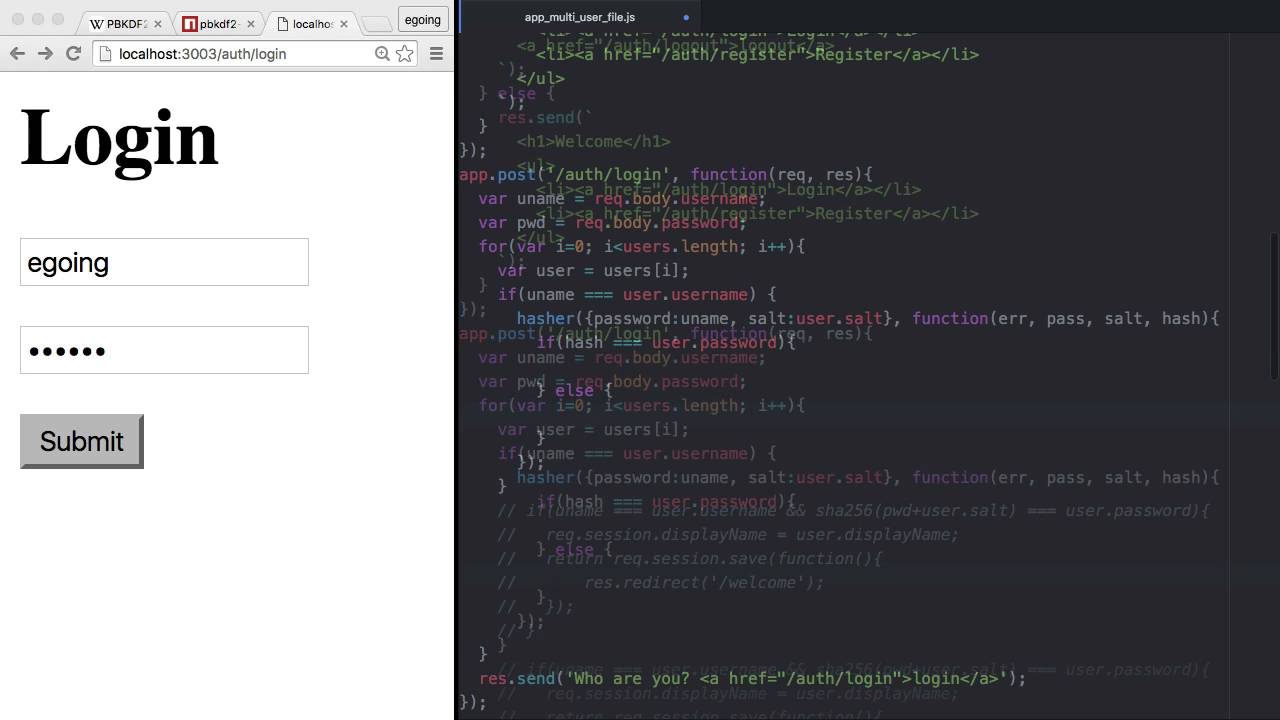 Server Side JavaScript - Security Password 5 - YouTube