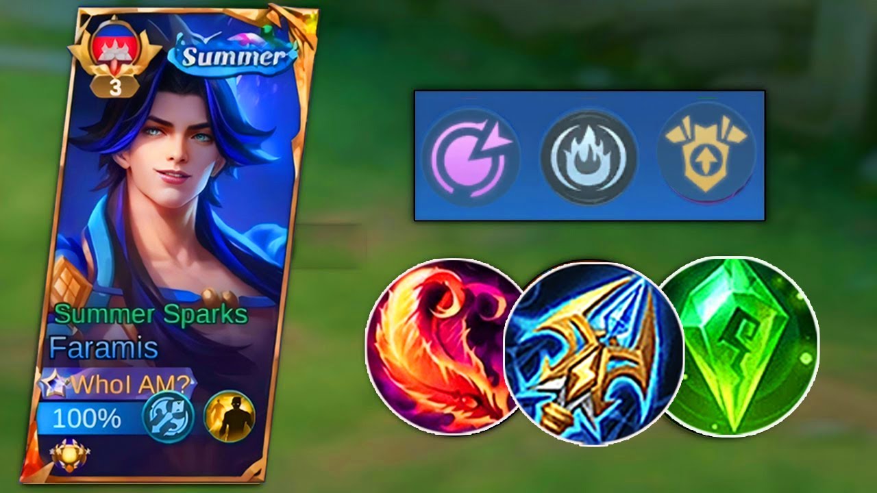FARAMIS BEST BUILD AND EMBLEM 2024 | FARAMIS GAMEPLAY 2024 - MLBB - YouTube