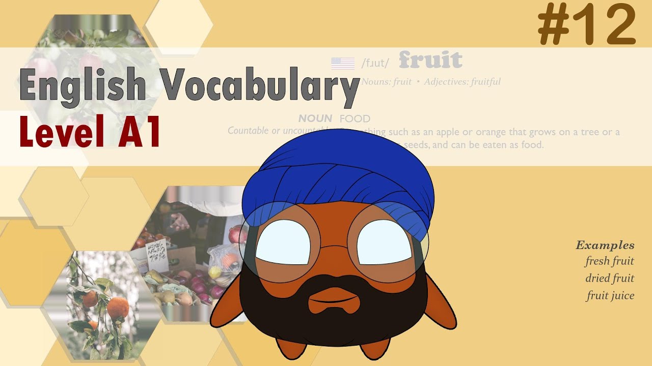 English Vocabulary Simplified: A1 Level for Absolute Beginners #12 ...