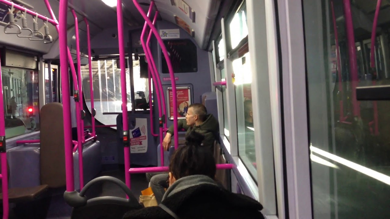 Onboard First Doncaster StreetLight 47482 leaving Doncaster Frenchgate ...