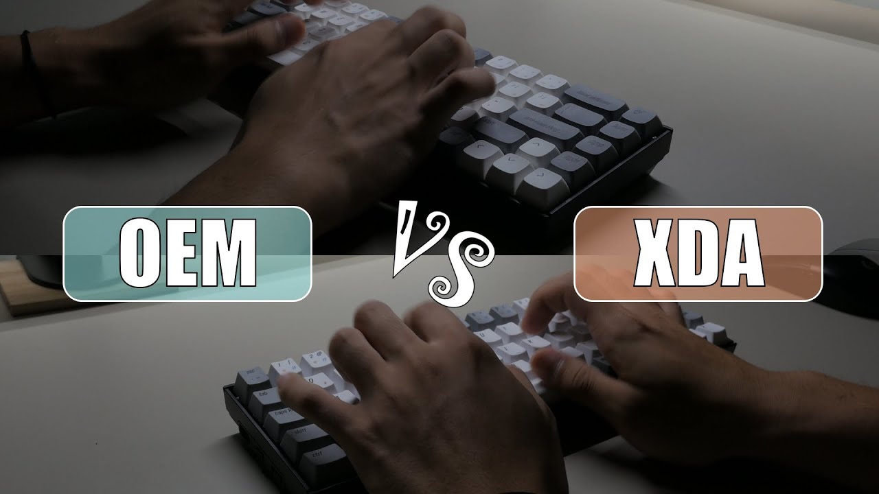 XDA vs OEM | Keychron K6 PBT Retro Keycaps Sound Test - YouTube