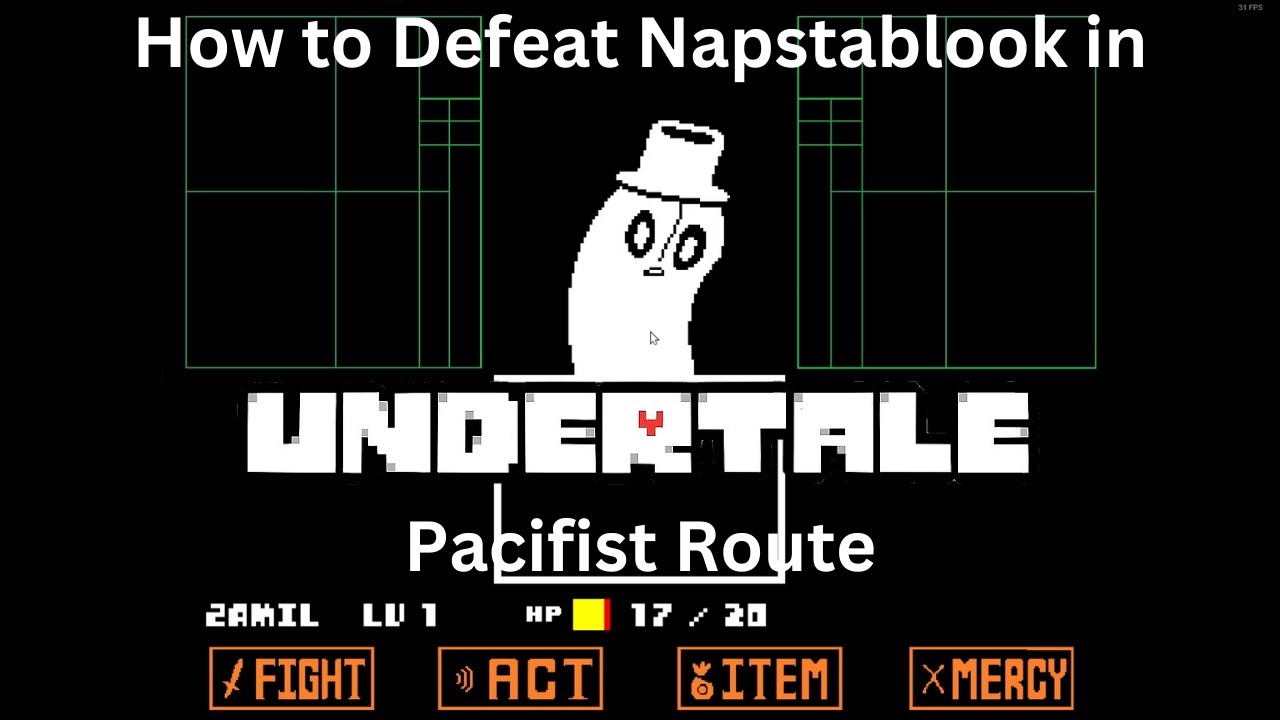 How to Defeat Napstablook in UNDERTALE (Pacifist Route) - YouTube
