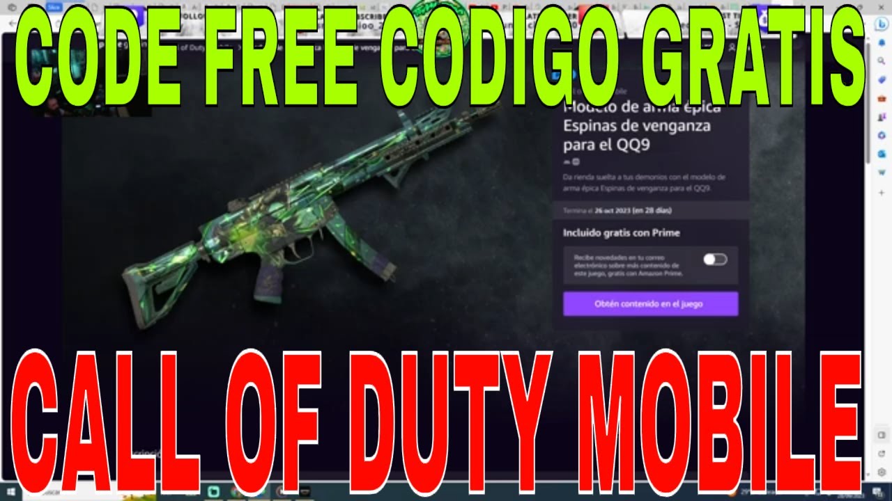 CALL OF DUTY MOBILE - FREE CODE CODIGO GRATIS ‼ - YouTube