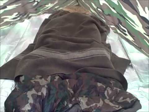 Bushcraft USA Tarp (10x10) and My Bed Setup - YouTube
