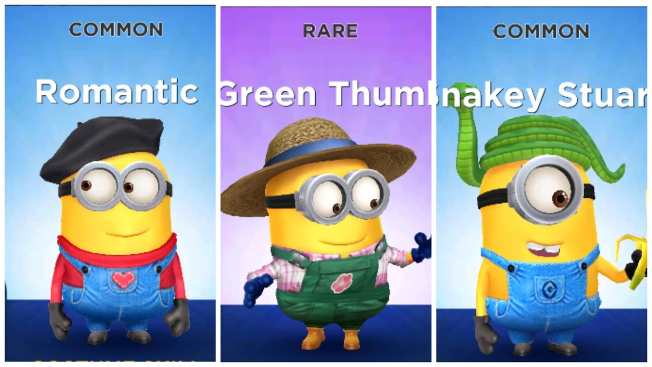 Minion Rush Green Thumb VS Romantic Vs Snakey Stuart - YouTube
