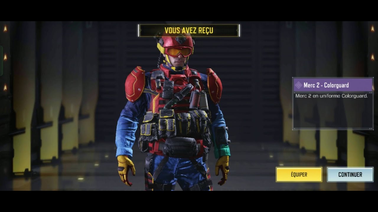 J'ai obtenu l'opérateur Merc 2 en uniforme Colorguard | CODM - YouTube