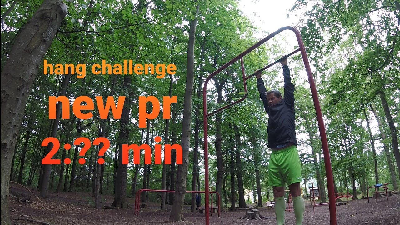 Hang challenge, trying to break my 2:16 minutes PR - YouTube