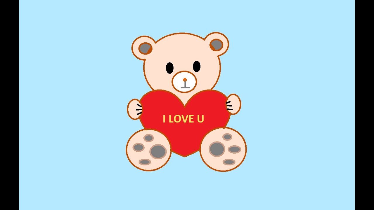 How to draw a TEDDY BEAR by using MS PAINT on a desktop. - YouTube