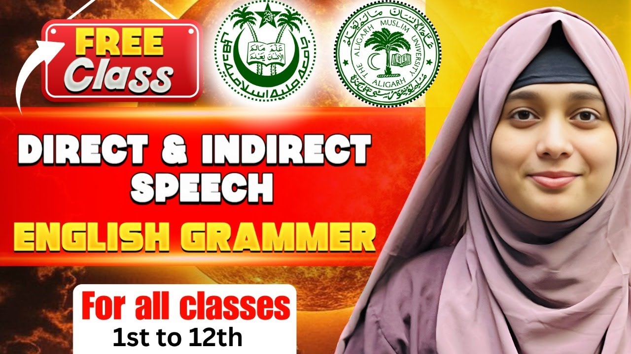 Direct & Indirect Speech in English Grammar 🔥MCQs | Easy Explanation with Examples 2026 - YouTube