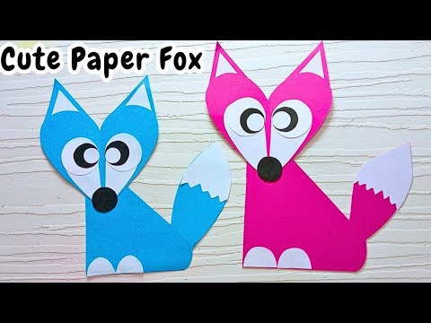 How To Make PAPER FOX 🦊 || DIY Paper Fox Making || Cute and Fun Craft ...