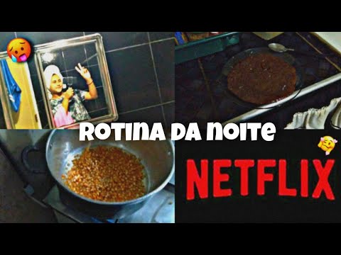 rotina da noite - *vlog* |comida ,banho,filme💖😛