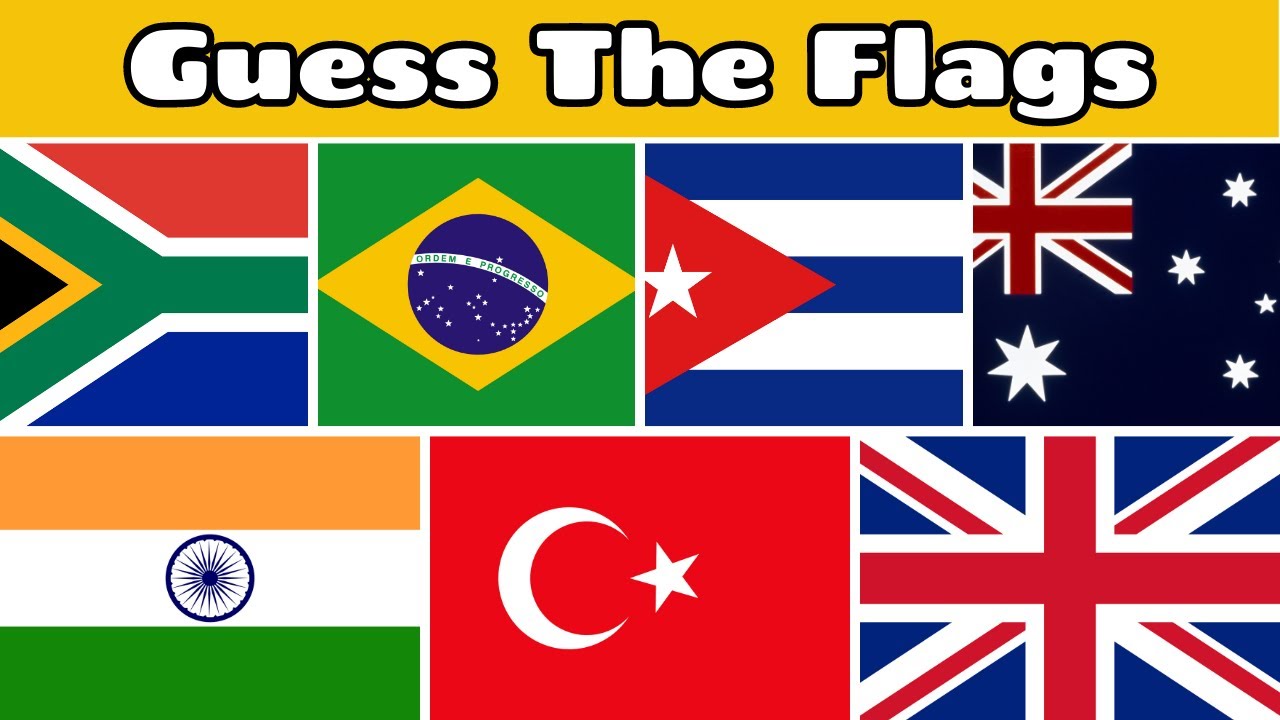 Guess The Flags | 50 Countries Flag Quiz - YouTube