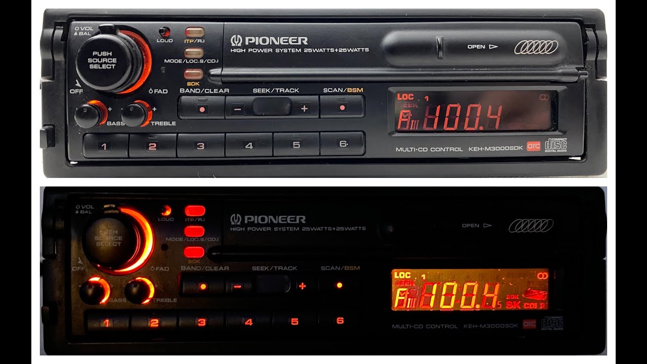 1990s Pioneer KEH-M3000SDK Car Cassette FM Radio Player - YouTube