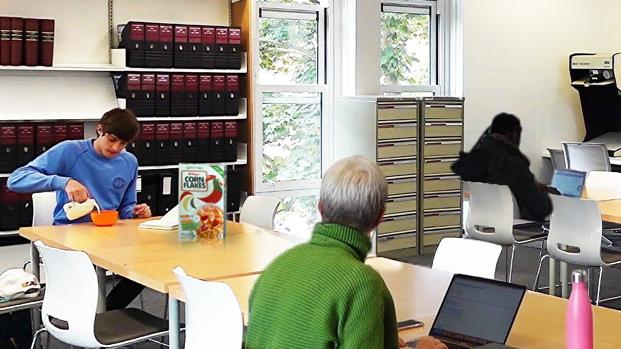 Eating Loud In The Library Prank - YouTube