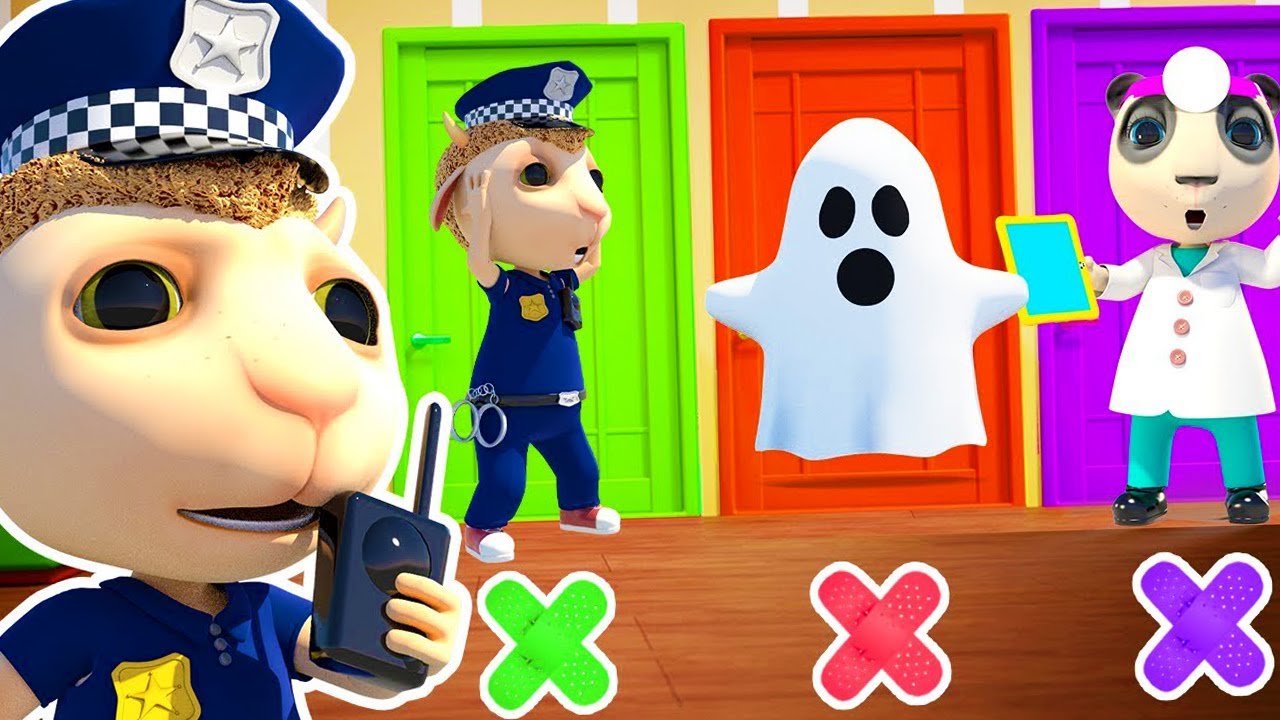 Police Officer Chasing Monsters | Funny Cartoon for Kids & Kids Songs ...