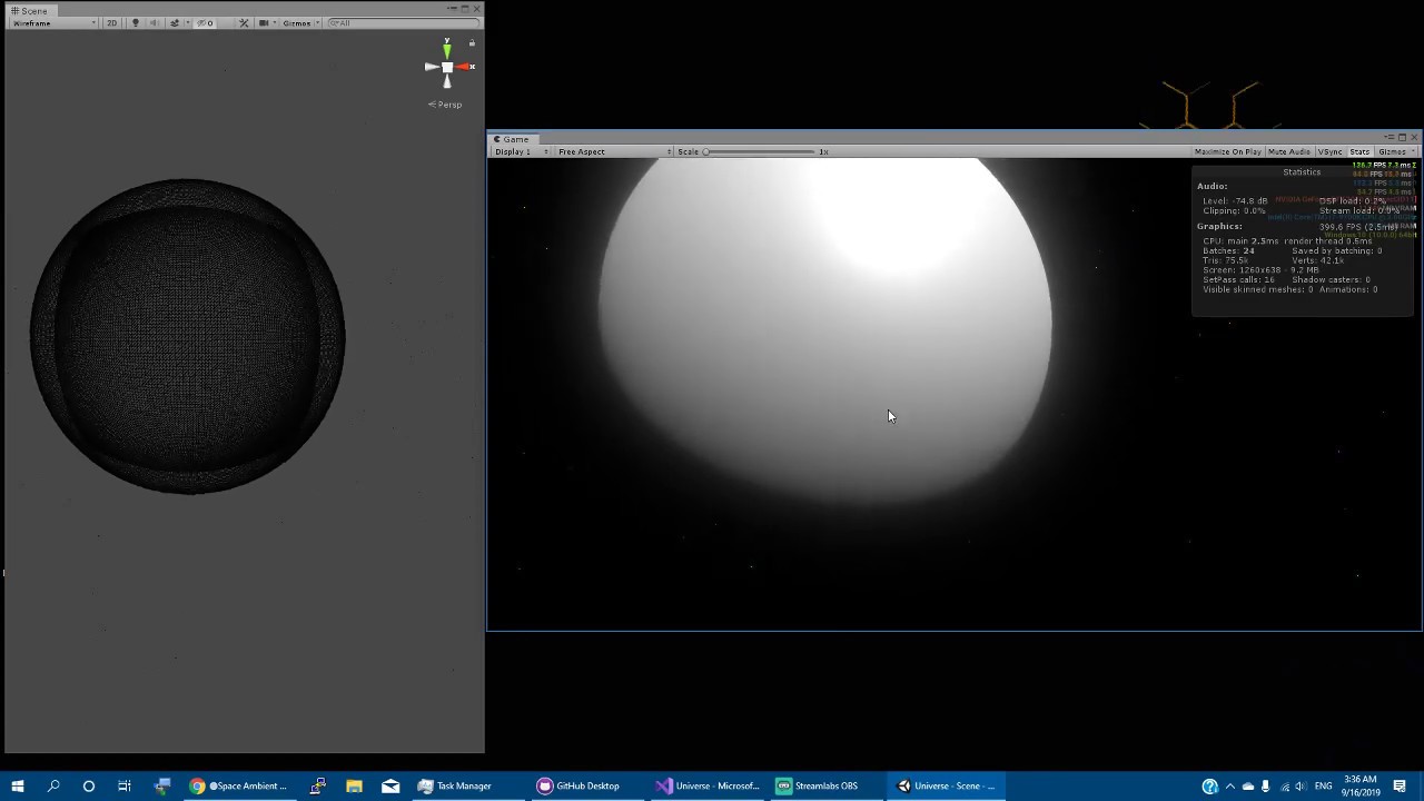 Spiral Galaxy, Planet Quadtree LOD, implemented in ECS with multi ...