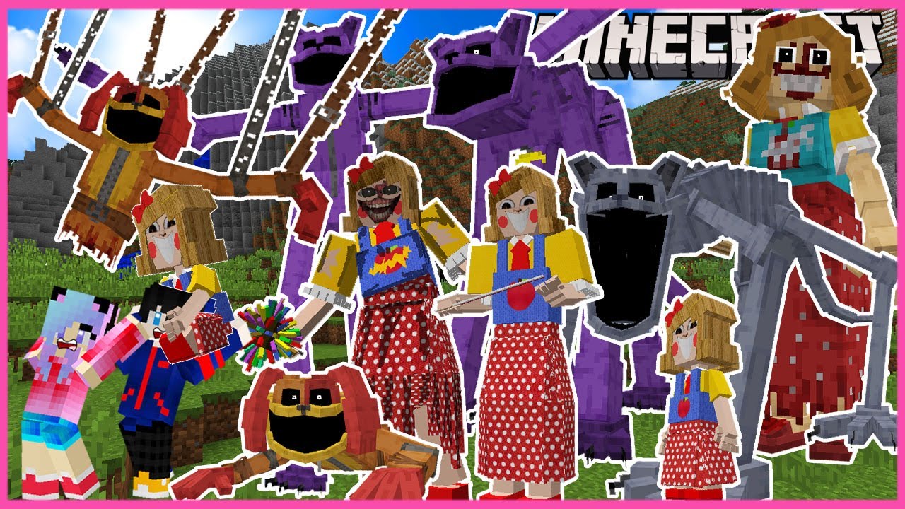 Minecraft มายคราฟแกล้งพี่เคนแปลงร่างเป็นคุณครู Miss Delight ร่าง ...