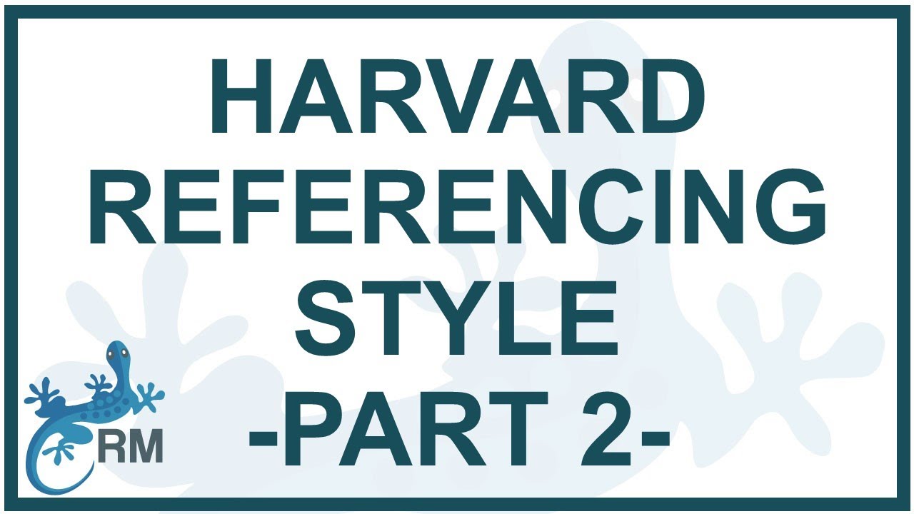 Referencing examples using Harvard | Referencing Part 2 - YouTube